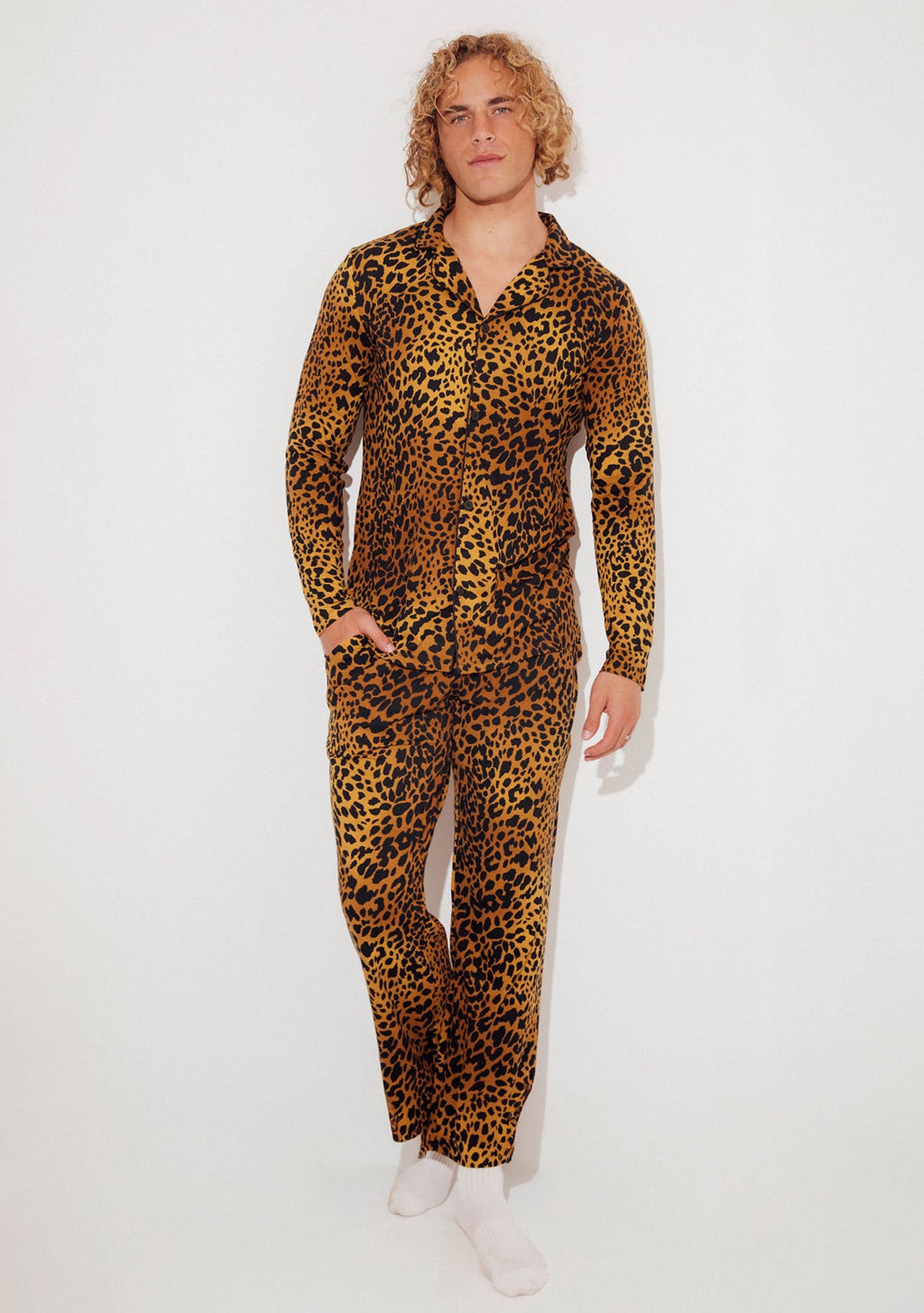 Men's - The Snoozer Set - Classic Leopard – ENZOS Inactive Wear