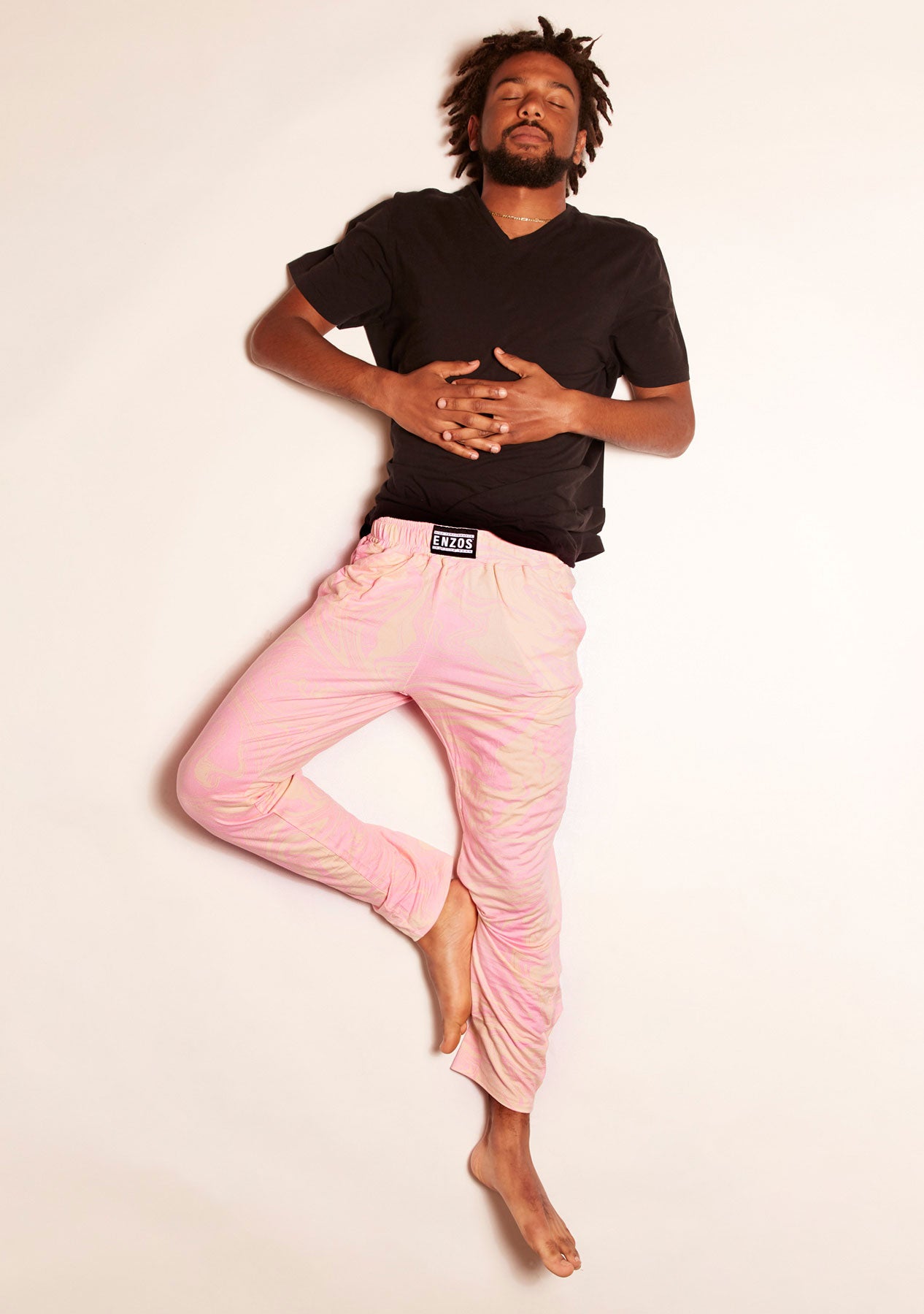 Slacker performance blend (thalassa marble - pink) – ENZOS Inactive Wear